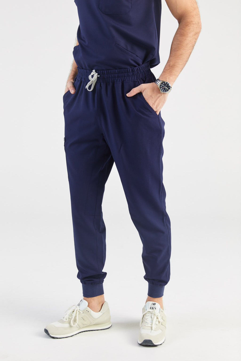 Men's Bassel Jogger Scrub Pants - Navy | miko